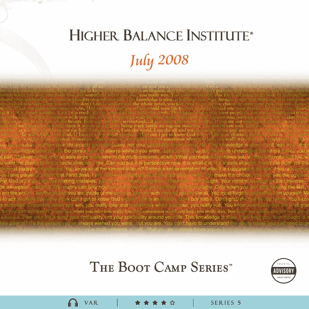 Boot Camp: July - Higher Balance Institute